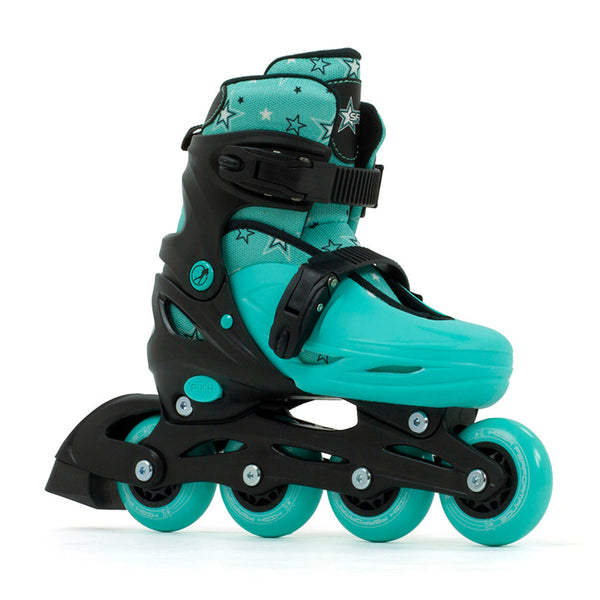 SFR Plasma Adjustable Skate - Black/Green - Skater HQ