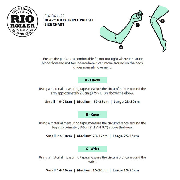 Rio Roller Triple Pad Set - Black/Rose Gold - Skater HQ