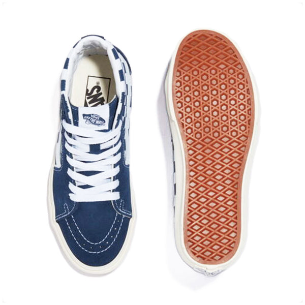 Vans SK8-HI Shoe - Checker/True Navy - Skater HQ