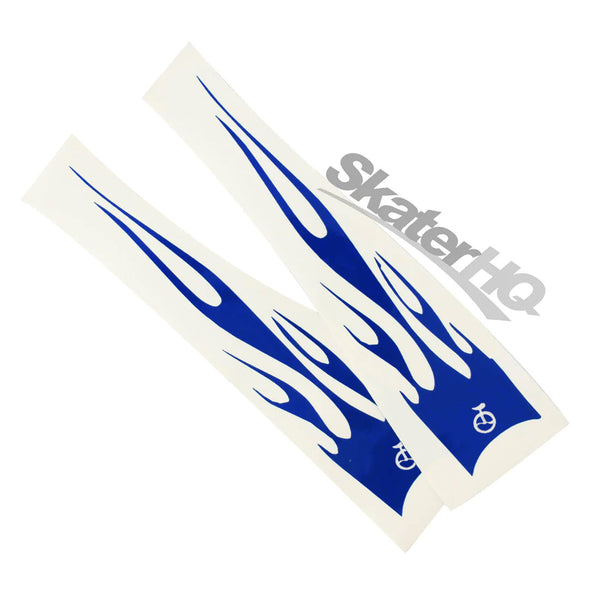 UDC Unicycle Flame Decal Sticker 2pk - Blue - Skater HQ