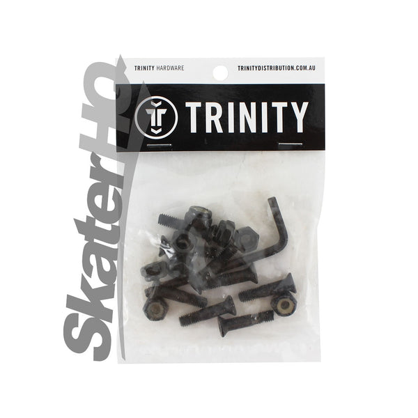 Trinity Allen 1 inch Bolts 8pk - Black - Skater HQ